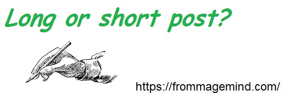 Long or short post? – From Mage Mind